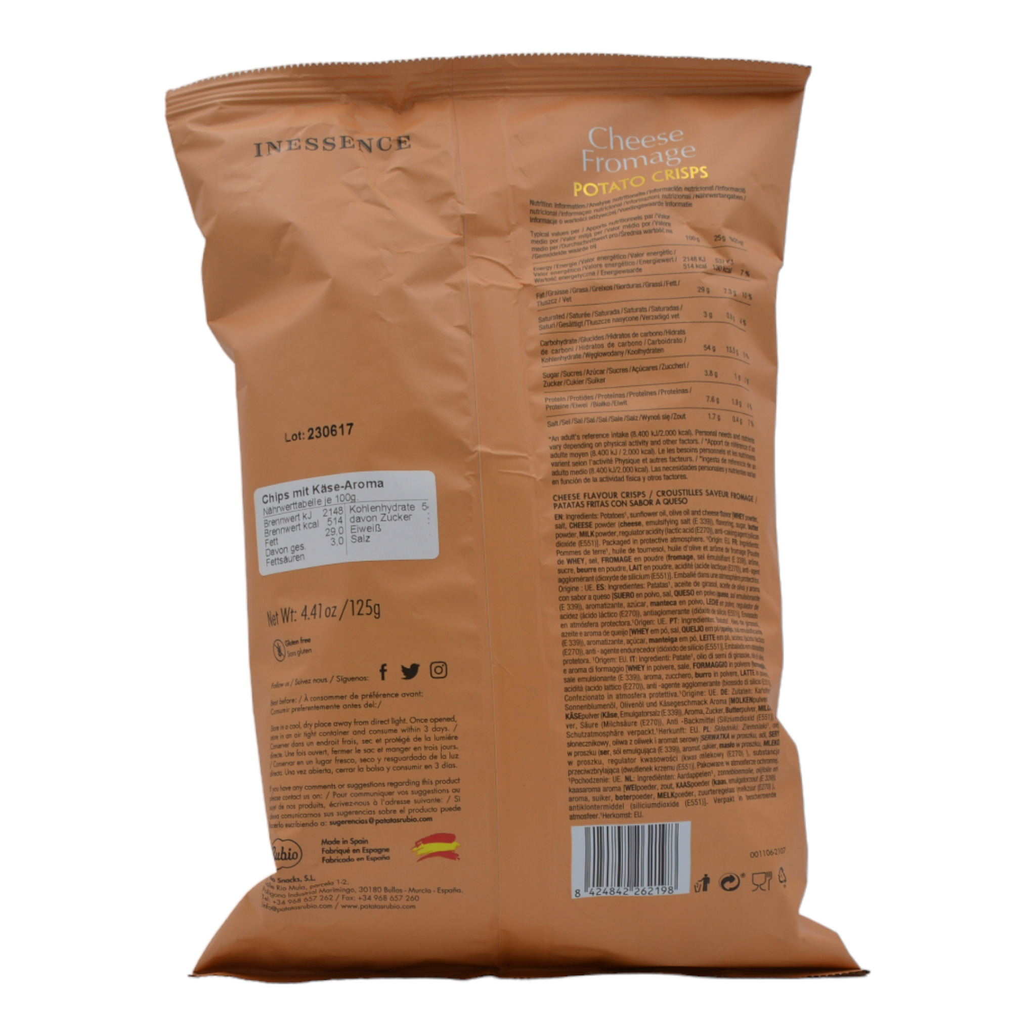 Rubio Cheese Potato Crisps Croustilles